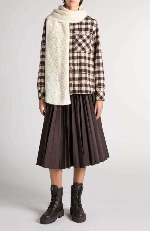 MONCLER Moncler Check Wool Blend Shirt Jacket